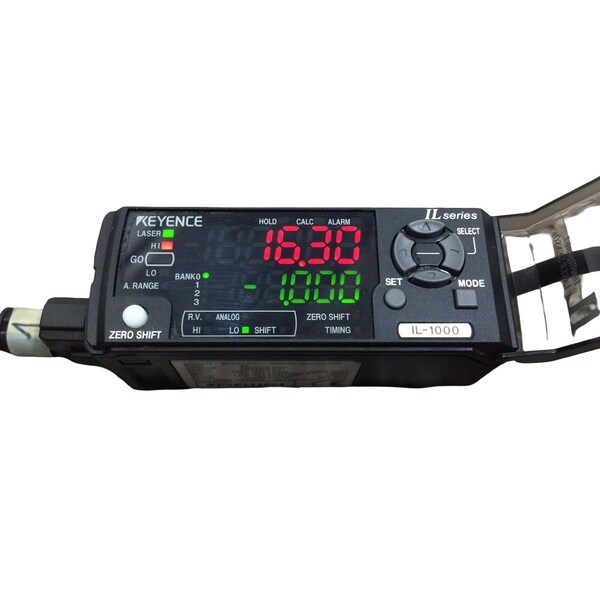 Keyence CMOS Multi-Function Analog Laser Sensor, Amplifier, DIN-Rail IL ...
