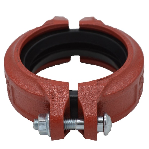 Industrial Choice Groove Coupling Kwik Fit Flexible Red Painted EPDM 1. ...