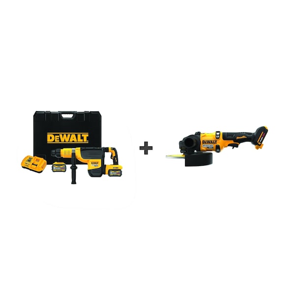 Dewalt Cordless Rotary Hammer w/ Bonus Grinder DCH775X2/DCG440B | Zoro