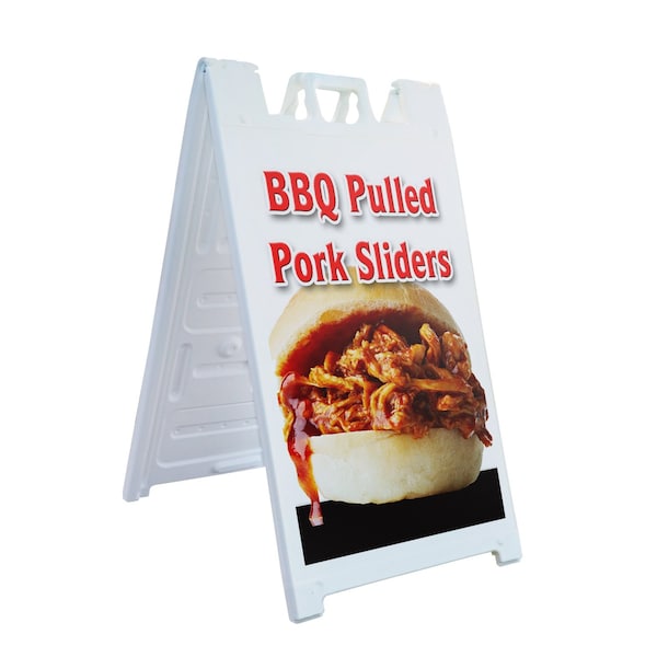 Signmission Bbq Pulled Pork Sliders, A-Frame & 2 Decals Installed ...