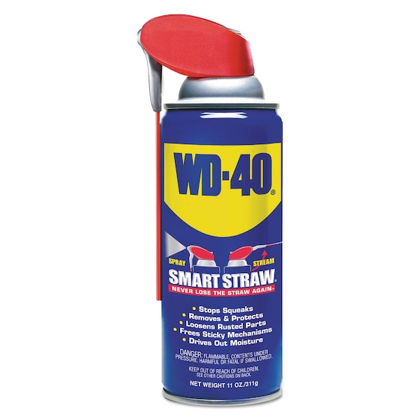 Wd-40 Smart Straw Spray Lubricant, 11 Oz Aerosol Can, 1 PK 490040 | Zoro