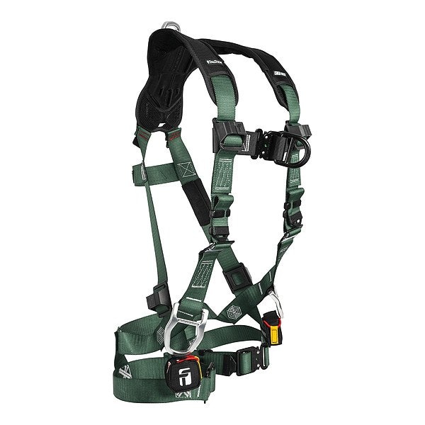 Falltech Full Body Harness, S/M, 420 lb, Quick-Connect Chest/ Quick ...
