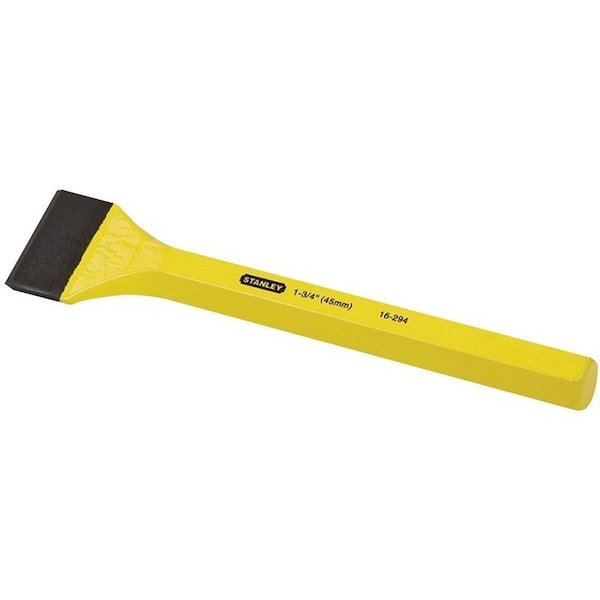 Stanley Fatmax Mason's Chisel, 1-3/4 in W Blade, 7-1/2 in OAL, Steel ...