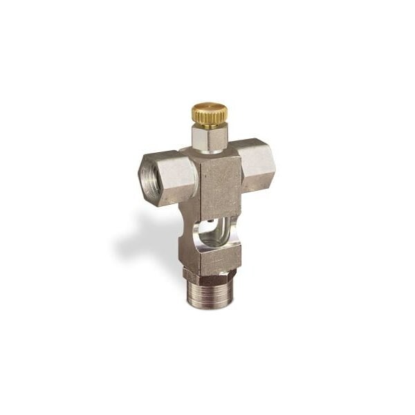 Oil-Rite Cross Sight Feed Valve with 1/4in. Inlet, Vented - Handwheel ...
