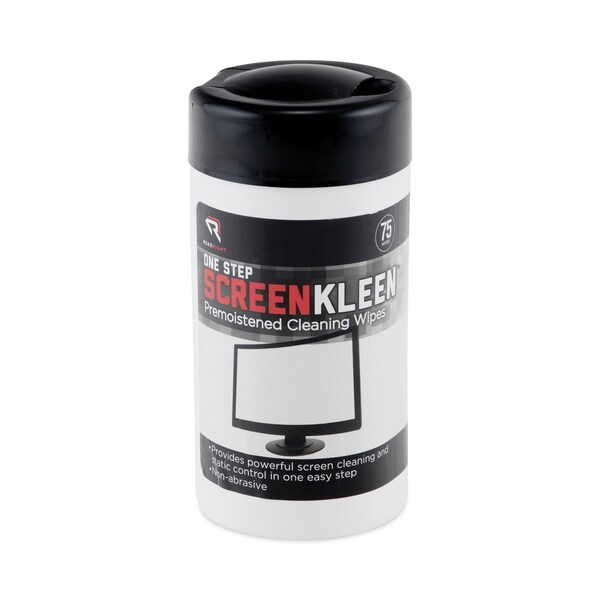Read Right OneStep CRT ScreenKleen Cleaner Wet Wipes, Cloth, 5.25 x 5. ...