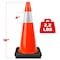 Dsv Standard Traffic Safety Cones 18 in with Heavy Black Base and ...