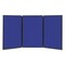 Quartet Show-It! Three-Panel Display System, 72" x 36", Blue/Gray ...