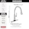 Delta Coranto Single Handle Pull-Down Kitchen Faucet with Touch2O ...