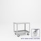 Pucel Heavy Duty Shop Truck, 36 in W x 24 in D x 33.5 in H, Two Shelves ...