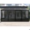 Gazebo Penguin Florence Wall Mounted Solarium 10x16 Metal Roof in black ...