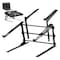 Pyle Pyle Portable Dual Laptop Stand, Adjustable Height, Ergonomic ...