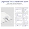 Avery Avery White Adhesive Name Badges with Blue Border 5895, 2-1/3" x ...