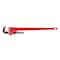 Ridgid 48" Heavy-Duty Straight Pipe Wrench, 6" Pipe Capacity, Red 31040 ...