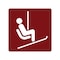 Sign Solutions Usa Chair Lift/Ski Lift (Symbol), 24 in W x Square ...
