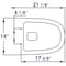 Eago R-332SEAT Replacement Soft Closing Toilet Seat for WD332 R-332SEAT ...