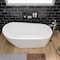 Alfi Brand AB8826 68" White Oval Acrylic Free Standing Soaking Bathtub ...