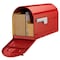 Architectural Mailboxes Mailbox, Red, Post Mount, Large 7900-7R-SR | Zoro