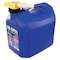 No-Spill Gas Can, Plastic, 5 gal, ViewStripe, Thumb-Controlled Fuel ...
