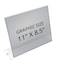 Azar Displays 11"W x 8.5"H Angled Sign Holder, PK10 112715 | Zoro