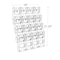Azar Displays 16-Pocket Trifold Wall Mount. Inside Dimension: 4.375"W ...