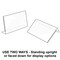 Azar Displays 11"W x 8.5"H Angled Sign Holder, PK10 112715 | Zoro