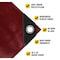 Core Tarps Heavy Duty Tarp, 12 ft x 12 ft, 20 Mil, Maroon, Polyethylene ...