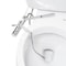 Brondell Side-Mounted All Metal Attachable Bidet with Adjustable Spray ...