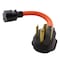Ac Works Plug Adapter, STW, 6-20R, 14-30P, 1 ft., Orange S1430620-012 ...