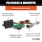 Curt Custom Wiring Harness (4-Way Flat Output), 56442 56442 | Zoro