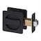 Delaney Hardware Contemporary Square Black Bed, Bath Privacy Sliding ...