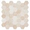 Andova Tiles SAMPLE-Channing 2-in. Hexagon Honeycomb Marble Look Glossy ...