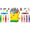 Trend Enterprises Colorful Crayons Bulletin Board Set T8076 | Zoro