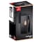 Globe Electric Vintage 1-Light Matte Black Hurley Wall Sconce 44314 | Zoro