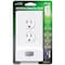Westek LumiCover Motion Activated White 1 gang Plastic Duplex ...