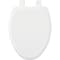 Mayfair by Bemis Lannon Slow Close Elongated White Enameled Wood Toilet ...