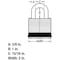 Master Lock Master Lock 1-1/2 in. H X 2 in. W Laminated Steel 4-Pin ...