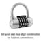 Master Lock Master Lock 2 1/2 in. W Hardened Steel 4-Digit Combination ...