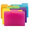 Smead Top Tab Poly Colored File Folders, 1/3-Cut Tabs, Letter, Assrted ...