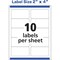 Avery Shipping Labels w/TrueBlock, Laser Printers, 2 x 4, White, PK250 ...