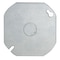 Raco Box Cover, Octagon Box Type, 1 Gang, Galvanized Steel, KO Centered ...