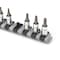 Tekton 1/4 Inch Drive x 18 Inch Socket Rail, 20 Clips (Gray) OSR03320 ...