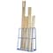 Vestil Starter Vertical Bar Rack, 24 in D, 48 in W, 4 Shelves, Blue ...