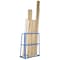 Vestil Starter Vertical Bar Rack, 24 in D, 48 in W, 4 Shelves, Blue ...
