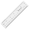Westcott 10561 $1.00 Rulers, 6" See-Through Ruler - Acrylic | Zoro.com