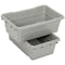 Buckhorn Cross Stack Storage Tote, 25 in L x 16 in W, Gray ...
