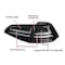 Spec-D Tuning 15-Up Volkswagen Golf Mk7 LED Tail Lights Black LT ...