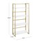 Lumisource OBC-FOLIA AUW $150.00 Folia Bookcase in Gold Metal and White ...