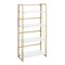 Lumisource OBC-FOLIA AUW $157.99 Folia Bookcase in Gold Metal and White ...