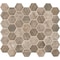 Ackland Montessa Roman Timber Hexagon 11 in. x 13 in. Matte Glass ...