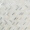 Msi Angora Herringbone SAMPLE Polished Marble Mesh-Mounted Mosaic Tile ...